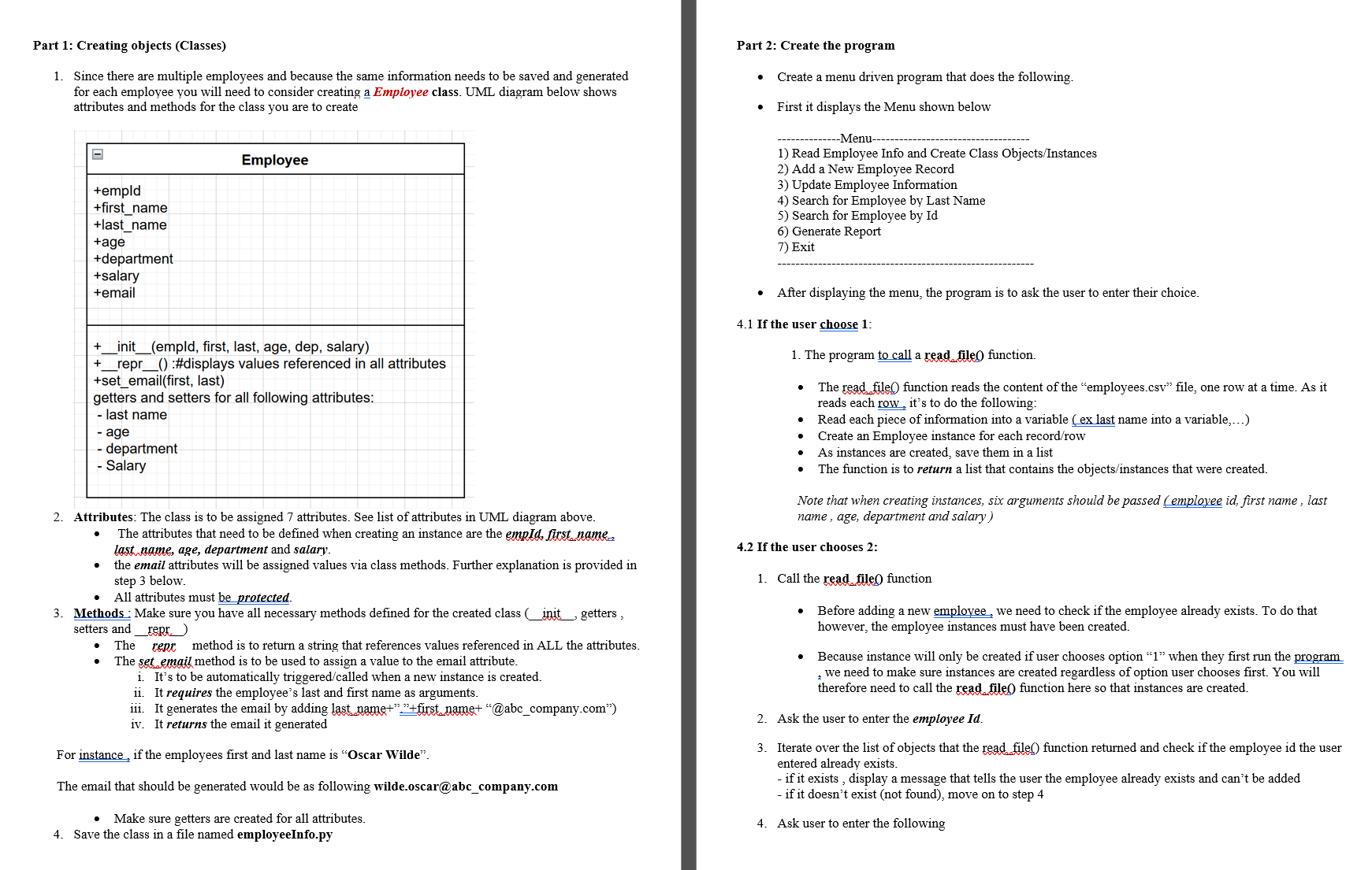 Solved Part 1 Creating Objects Classes1 ﻿since There Are