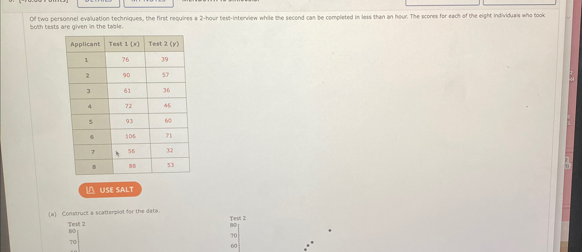 Solved both tests are given in the | Chegg.com