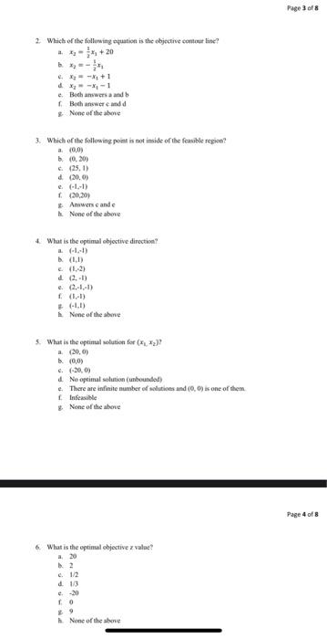 Solved Questions # 2 to # 6 are based on using the graphical | Chegg.com