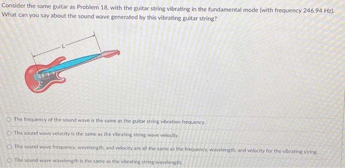 Solved A particular guitar string is vibrating in the | Chegg.com