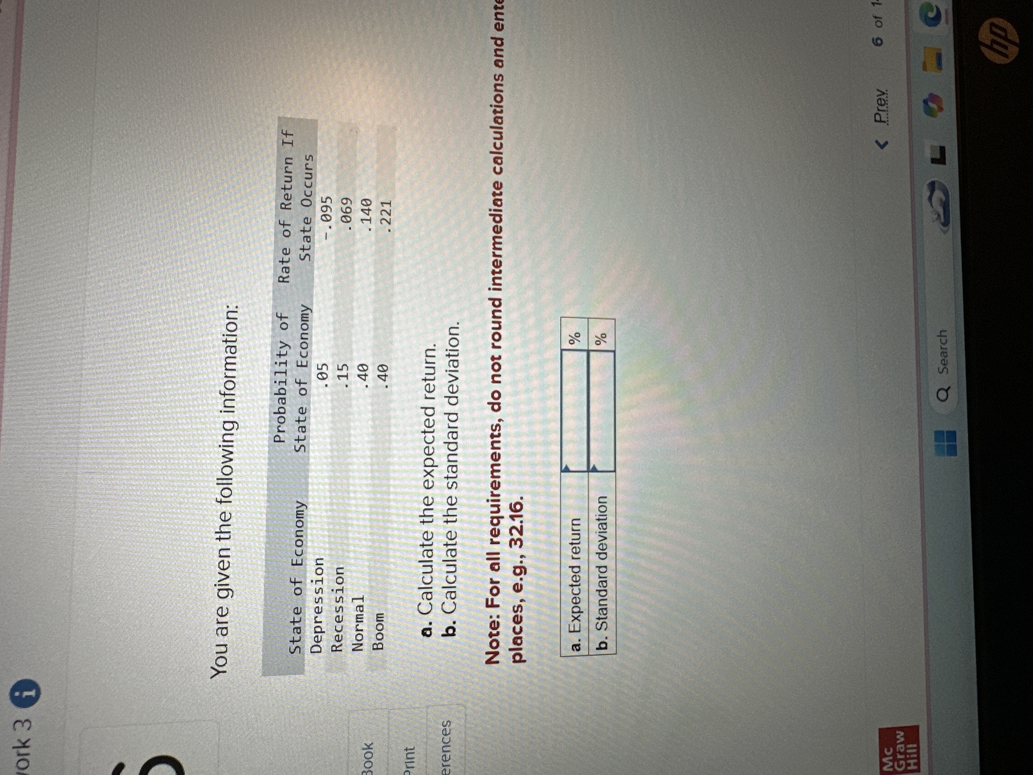 Solved You are given the following information: a. | Chegg.com