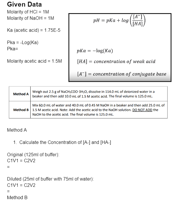 Solved find the expected PH's include calculation of pH | Chegg.com