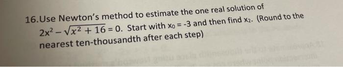 Solved 18. Approximate to the thousandth place using | Chegg.com