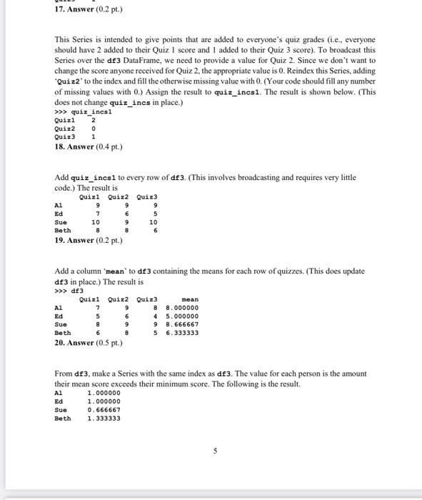 The following are excises you should do in Jupyter | Chegg.com