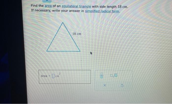 [Solved]: A triangle is placed in a semicircle with a radiu
