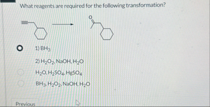 Solved What reagents are required for the following | Chegg.com