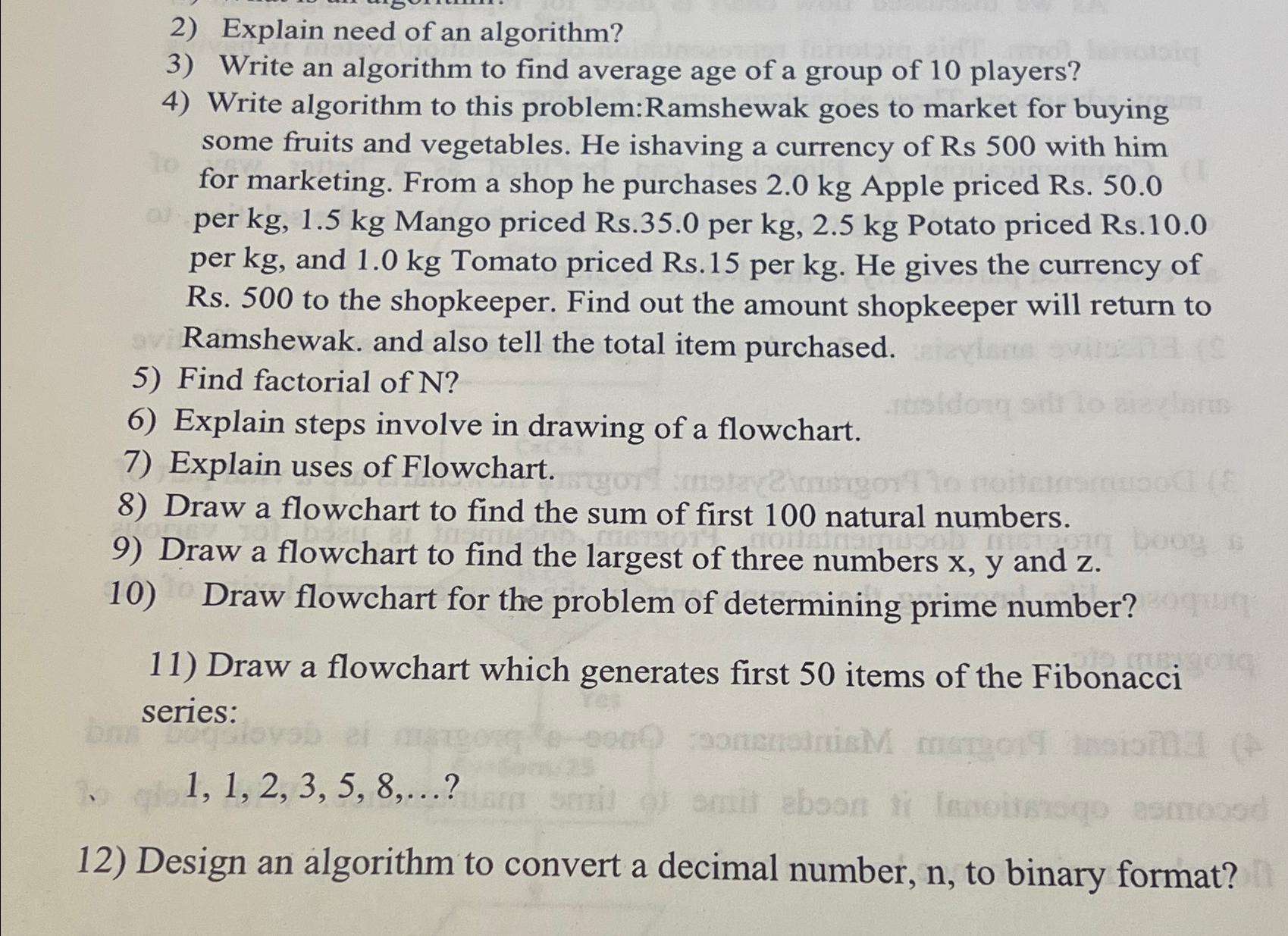 Solved Explain Need Of An Algorithmwrite An Algorithm To 6939