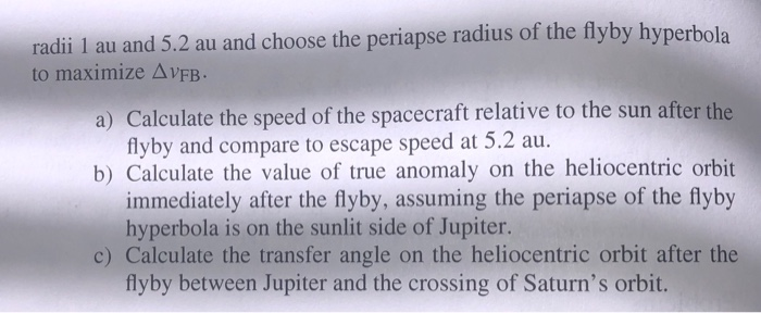 9.5 Using the patched-conic technique, consider an | Chegg.com