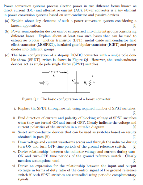 Solved Power conversion systems process electric power in | Chegg.com