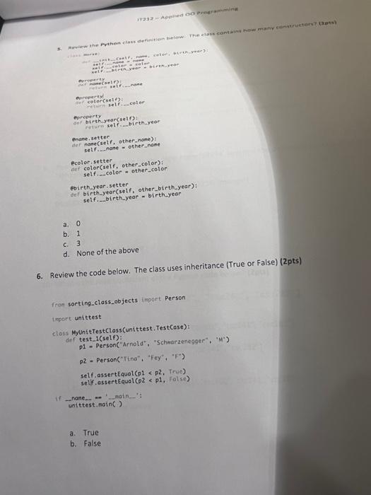 Solved 1. During runtime, il a Pvtion module's _ name _ | Chegg.com