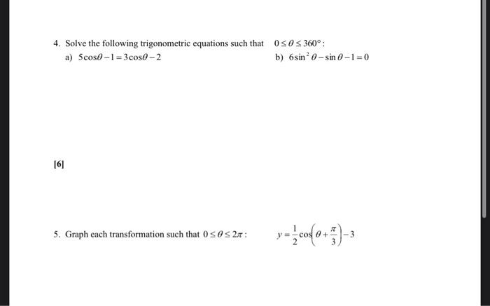 Solved 6. Prove the identity: sinθ+tanθcosθ=cosθ⋅tanθ1 [5] | Chegg.com