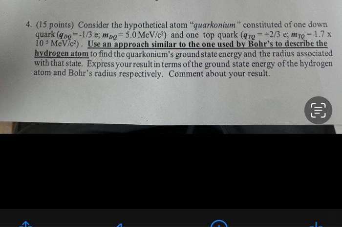 Solved 4. (15 points) Consider the hypothetical atom | Chegg.com