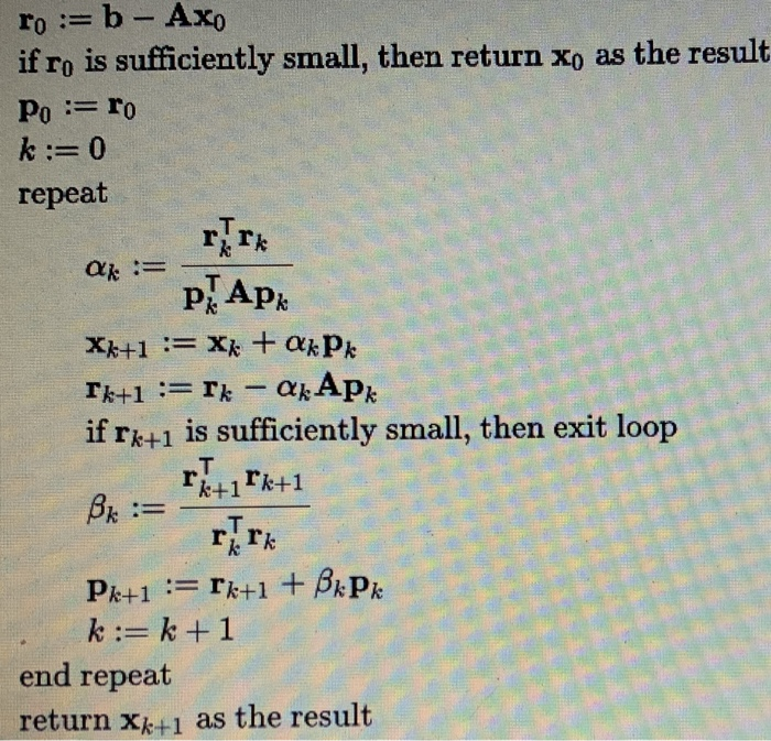 Solved The conjugate gradient was applied to a minimization | Chegg.com