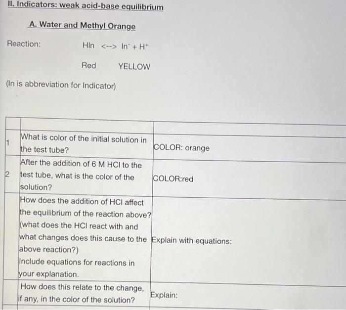 Solved 1 What is color of the initial solution in the test | Chegg.com