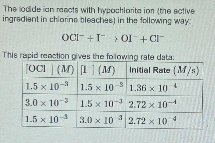Solved Part B Calculate the rate constant with proper units | Chegg.com