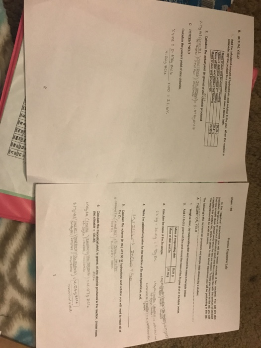 Solved Chem. 110 Practice Capstone Lab In the stone" | Chegg.com