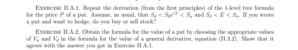 Solved Please do Exercise II.A.2 | Chegg.com