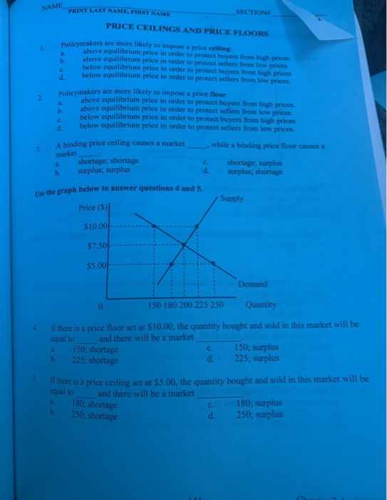 Solved NAME PRINT LAST NAME FIRST NAME SECTION PRICE | Chegg.com