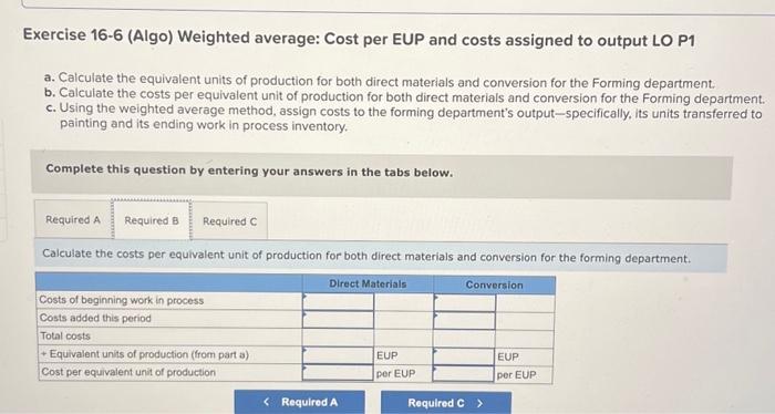 Solved a. Calculate the equivalent units of production for | Chegg.com