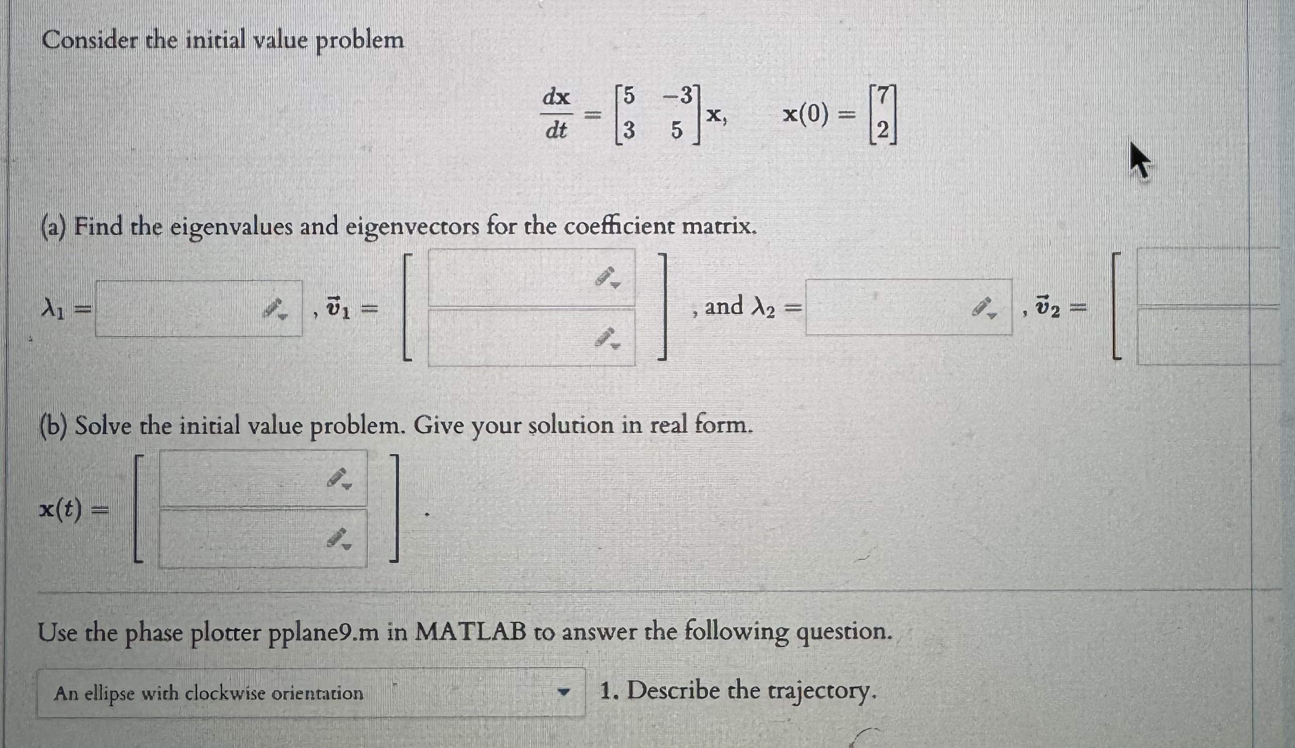 Solved Consider the initial value | Chegg.com