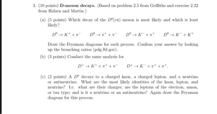 Solved need expalanation with feynman diagram3. (10 points) | Chegg.com