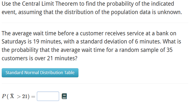 Solved Use the Central Limit Theorem to find the probability | Chegg.com