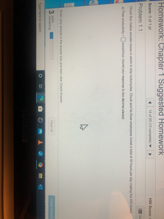 Solved Homework Chapter 1 Suggested Homework Score 0 Of 1