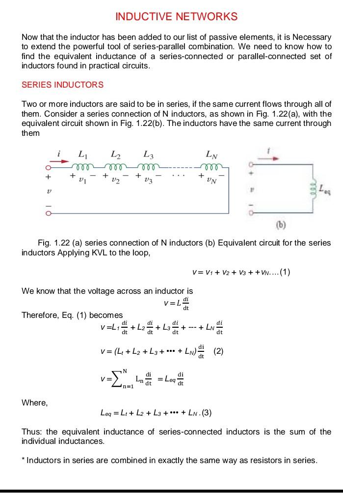 Solved Assignments: 1. Three inductors L1 = 20mH, L2 = 48mH, | Chegg.com