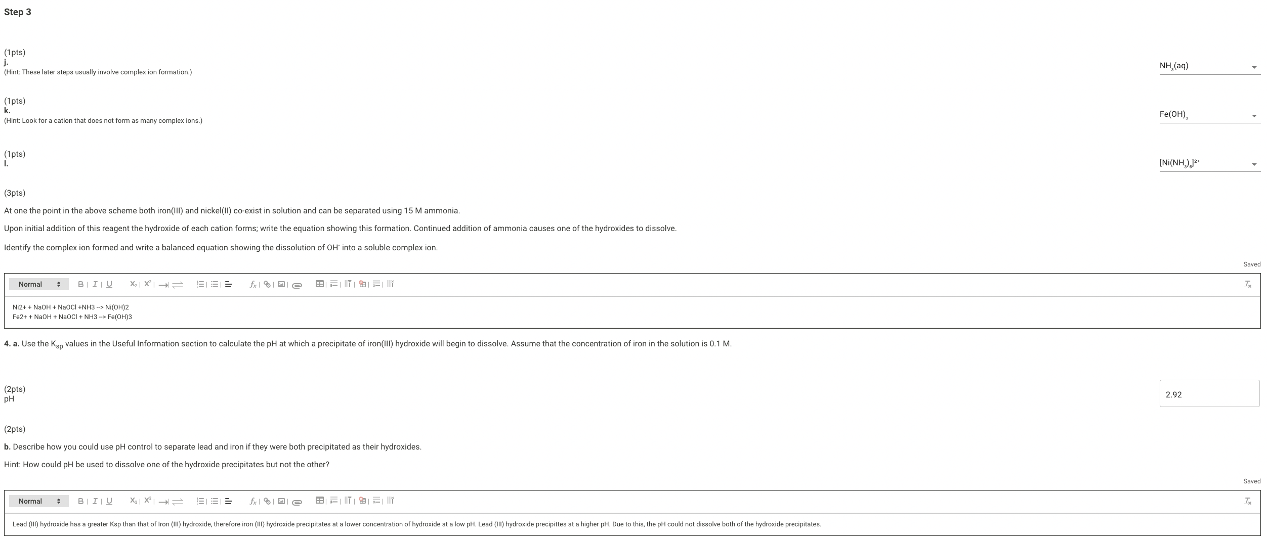Solved Step 3(Hint: These later steps usually involve | Chegg.com