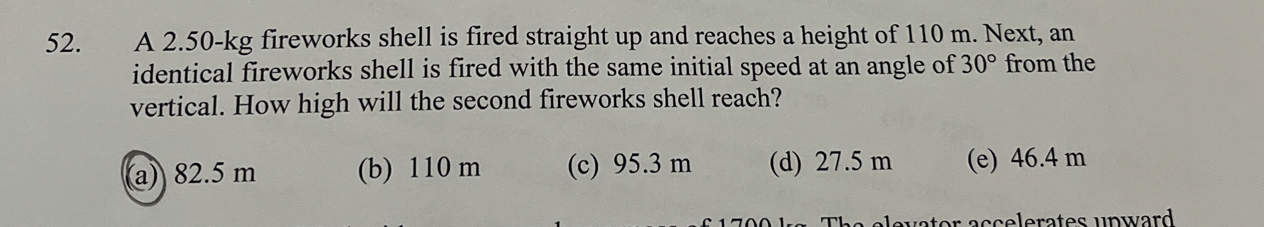 Solved A 2.50-kg ﻿fireworks shell is fired straight up and | Chegg.com