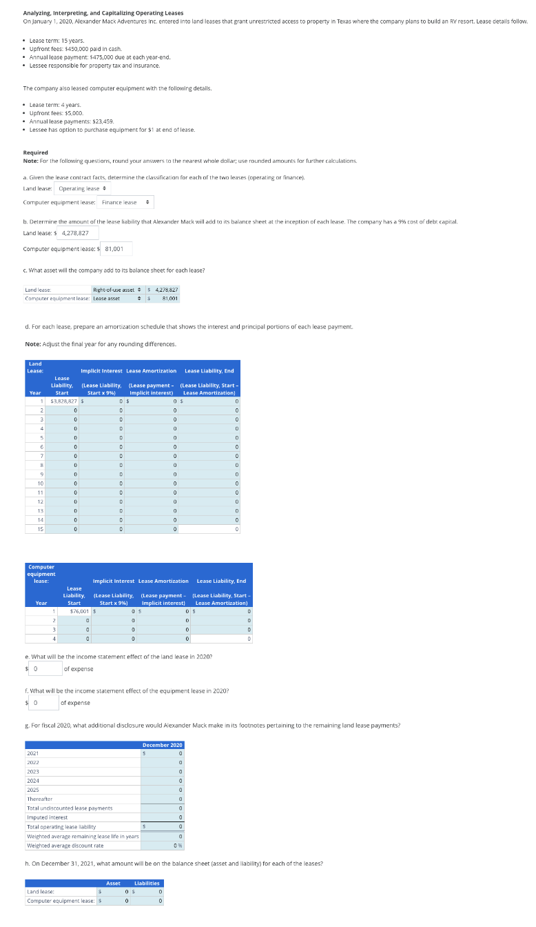 Solved Analyzing, Interpreting, and Capitalizing Operating | Chegg.com