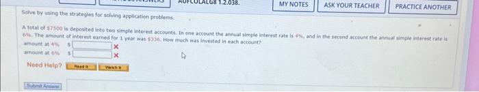 Solved Solve by using the strategles for solving application | Chegg.com