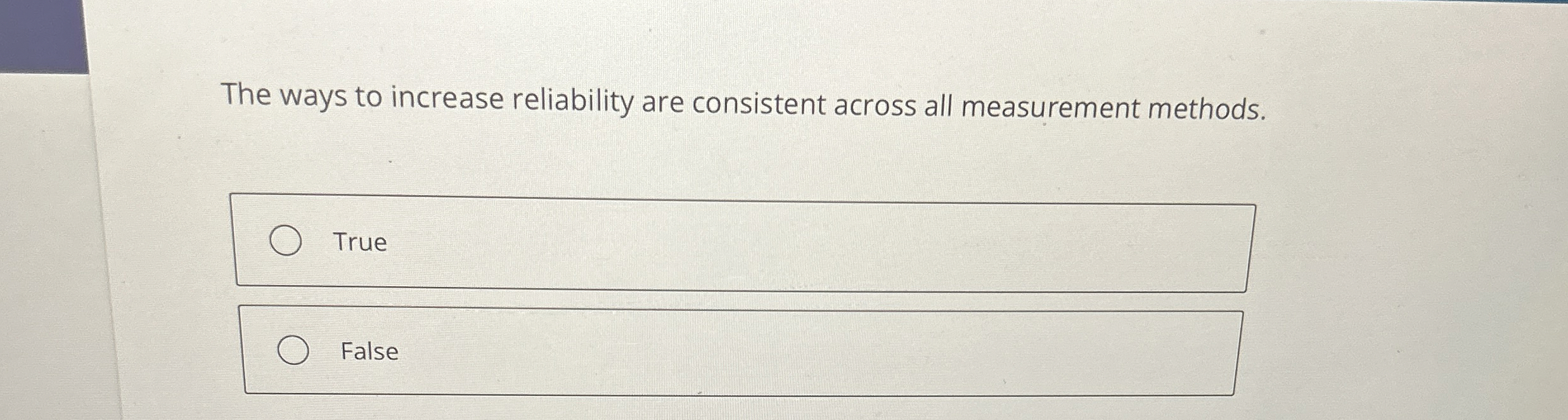Solved The ways to increase reliability are consistent | Chegg.com