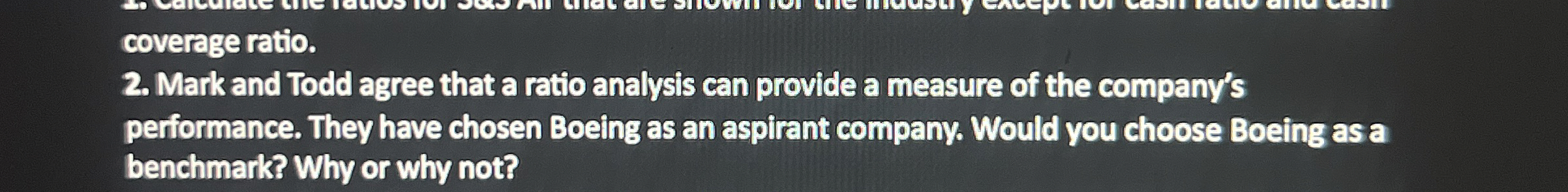 Solved coverage ratio.Mark and Todd agree that a ratio | Chegg.com