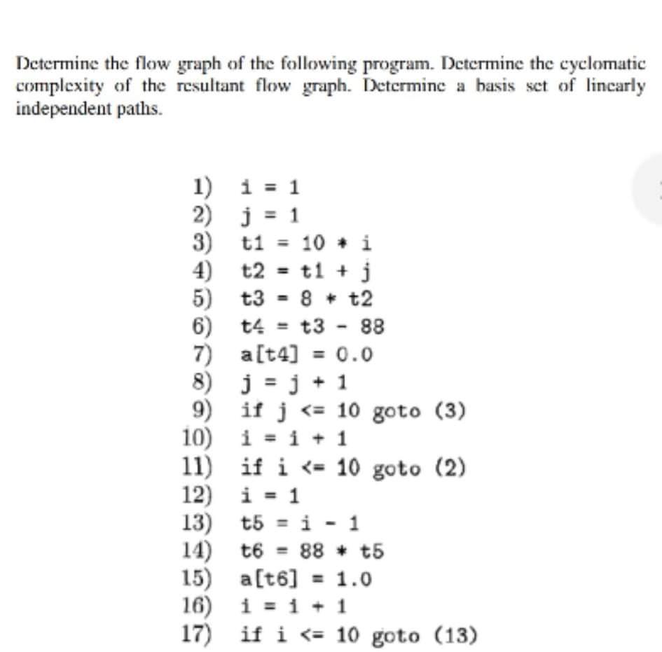 Solved Determine the flow graph of the following program. | Chegg.com