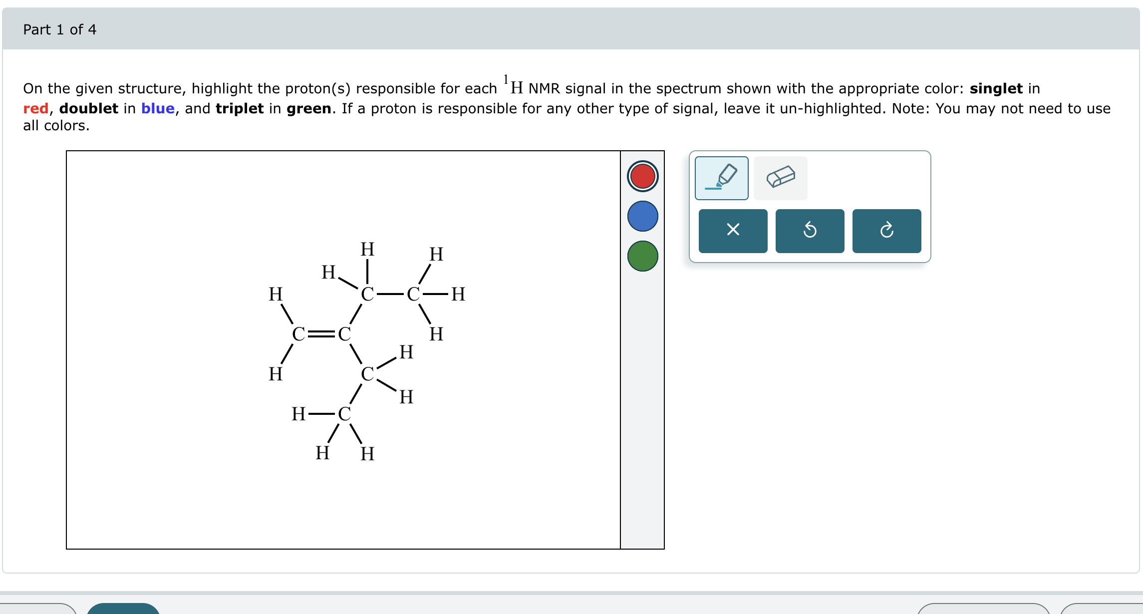 Solved Part 1 ﻿of 4On the given structure, highlight the | Chegg.com