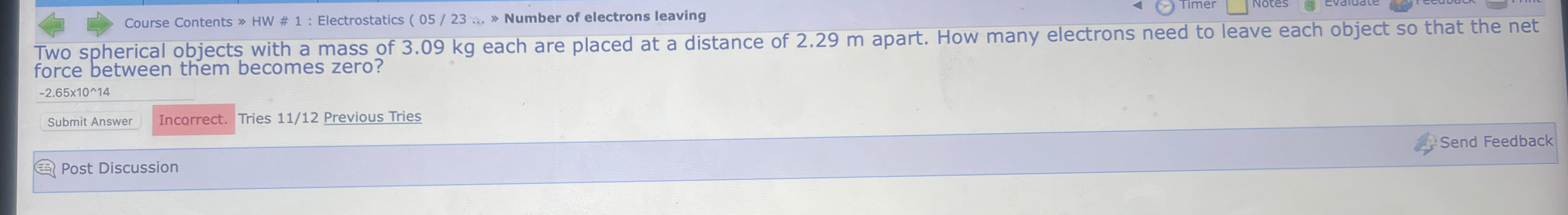Solved Course Contents » ﻿HW # 1 ﻿: Electrostatics | Chegg.com