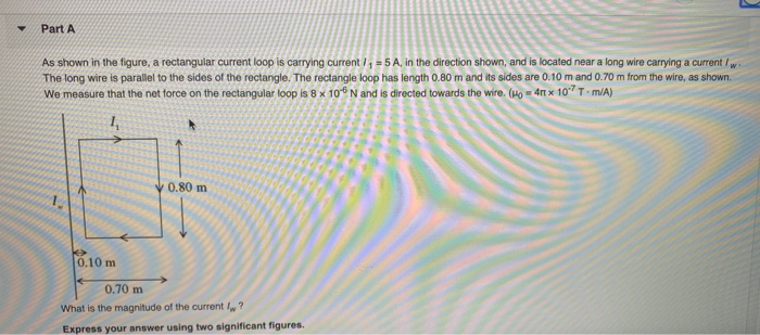 Solved Part A As shown in the figure, a rectangular current | Chegg.com