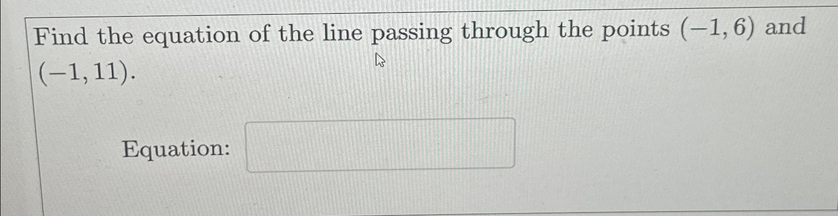 Solved Find the equation of the line passing through the | Chegg.com