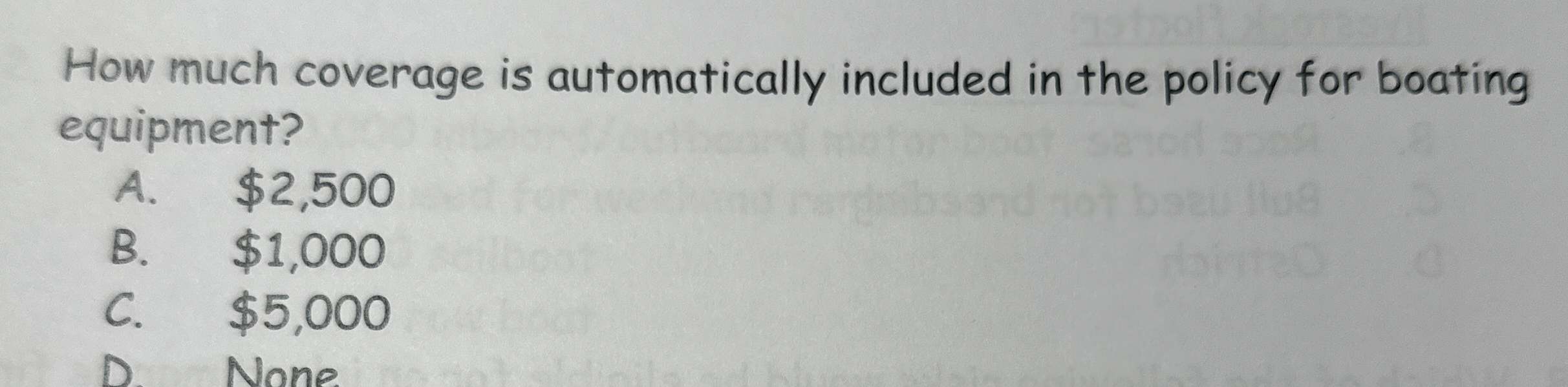 Solved How much coverage is automatically included in the | Chegg.com