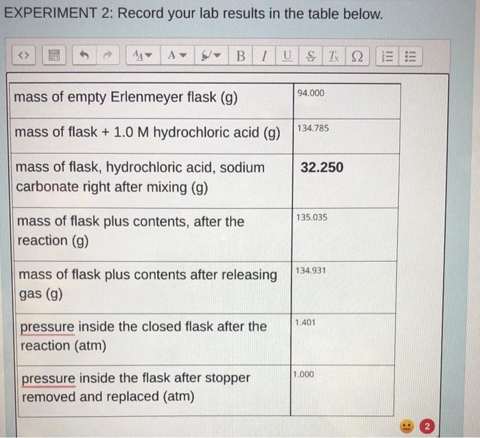 Solved EXPERIMENT 2: Calculate the mass of the contents of | Chegg.com Solved EXPERIMENT 2: Calculate the mass of the contents of | Chegg.com
