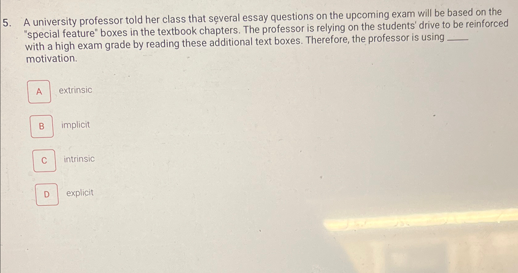 Solved A university professor told her class that several | Chegg.com