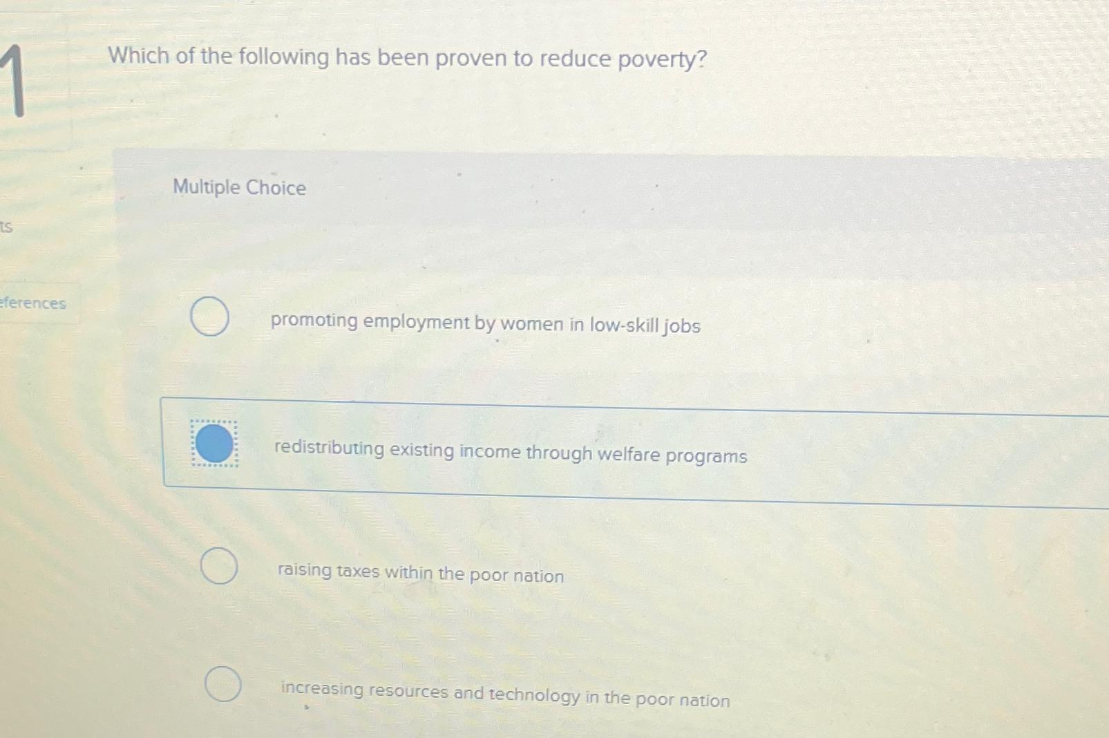 Solved 1 ﻿Which of the following has been proven to reduce | Chegg.com