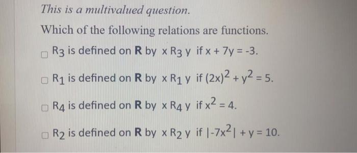 Solved This is a multivalued question. Which of the | Chegg.com