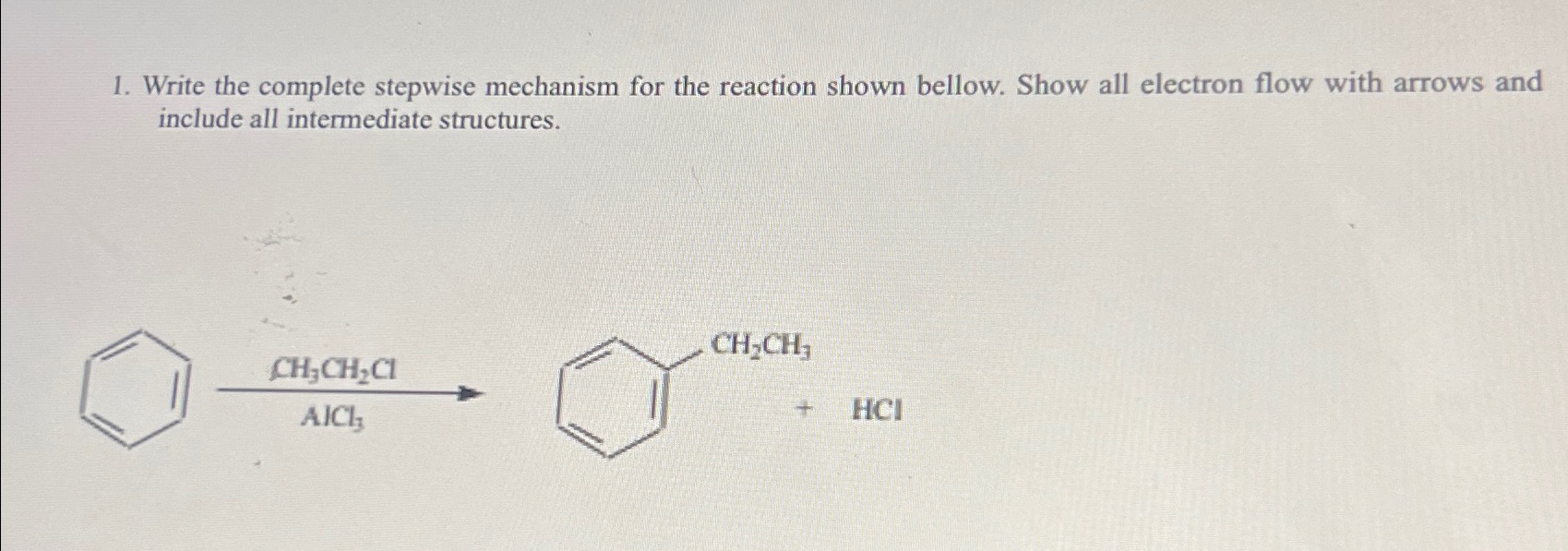 Solved Write the complete stepwise mechanism for the | Chegg.com