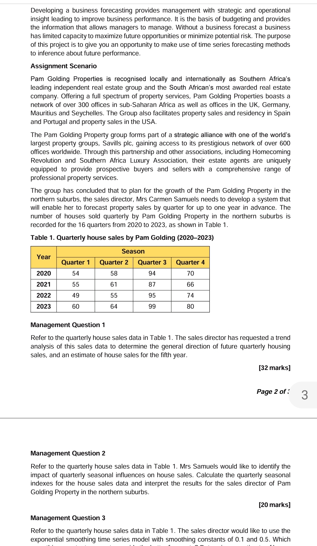 Solved Developing a business forecasting provides management | Chegg.com