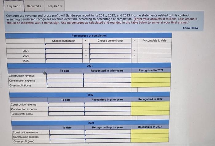 Solved Exercise 6-20 (Algo) Long-term contract; revenue | Chegg.com