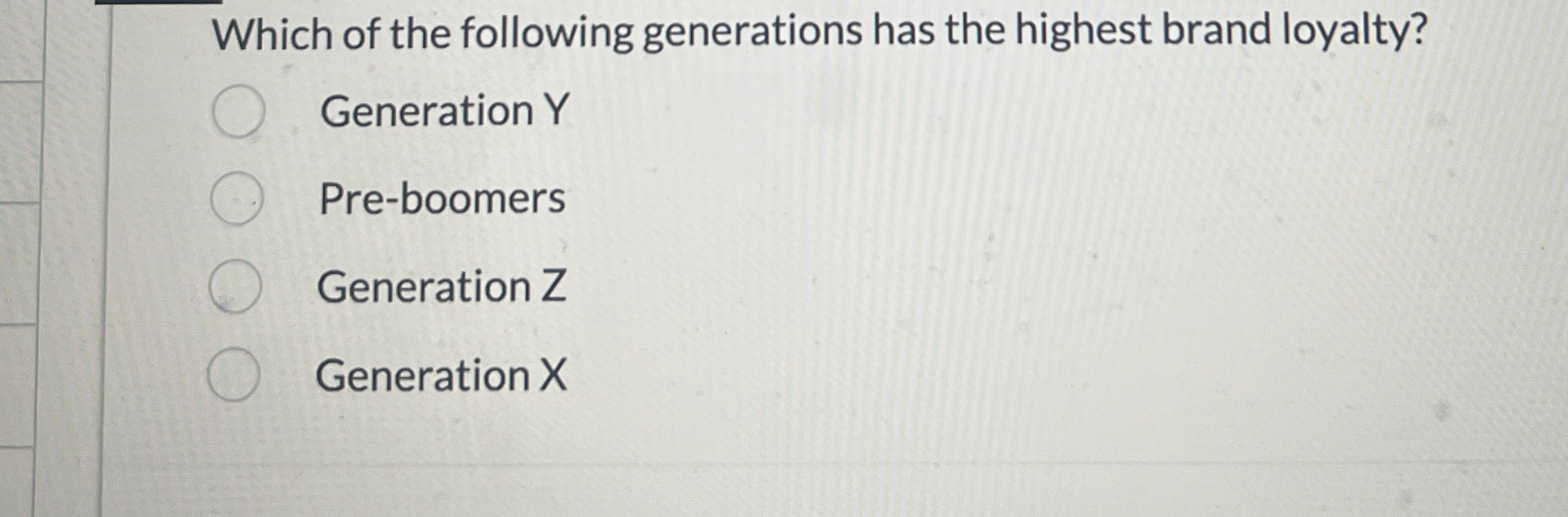 High Quality SOLUTION Which of the following generations has the highest | Chegg.com