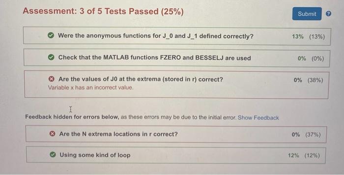 Solved 1. Use the MATLAB function bessel j(n,x) to create an | Chegg.com