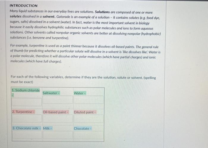 Solved For each of the following variables, determine if | Chegg.com